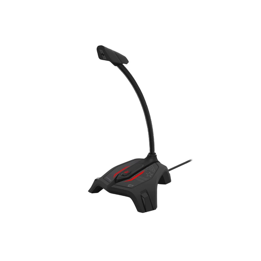 Vertux Omni-Directional Distortion Free Gaming Microphone - Black
