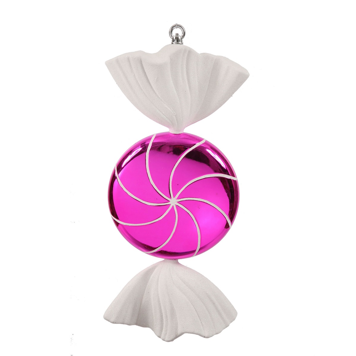 Pink White Swirl Candy
