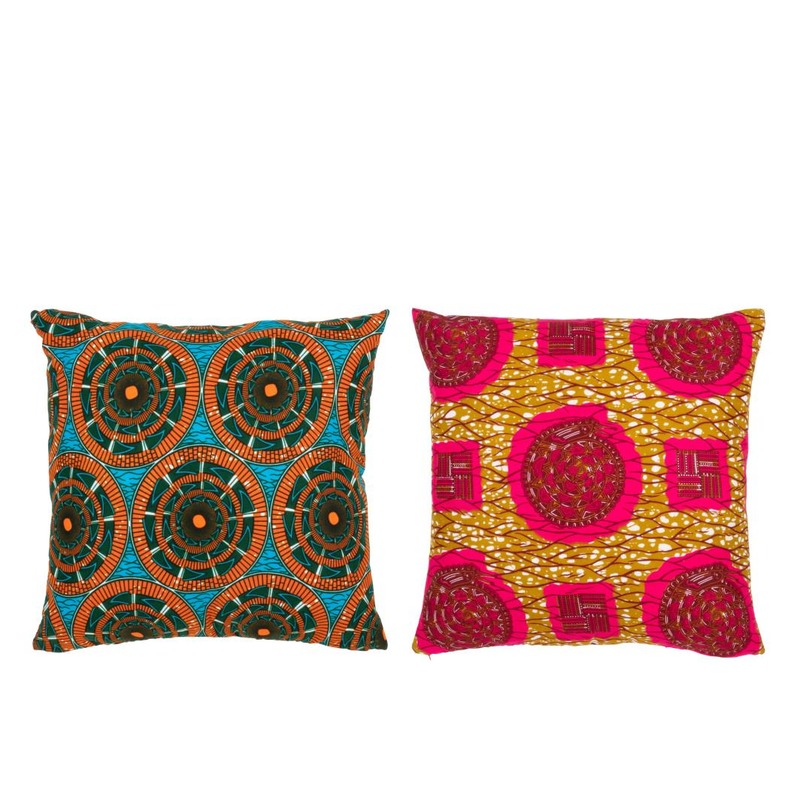 Cushion Pattern Rounds Fabric 2 Assorted