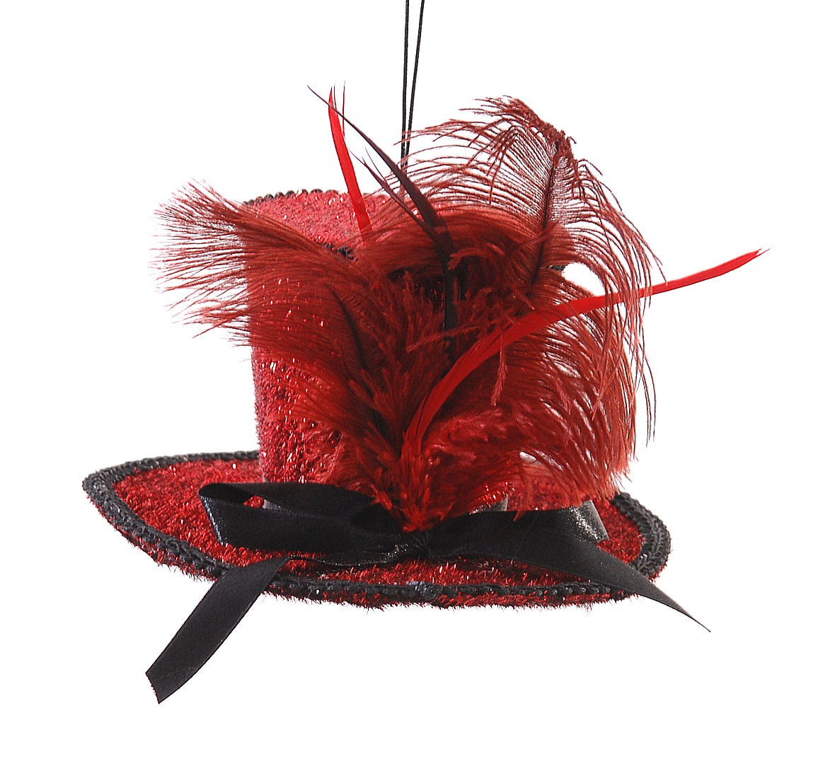 Red Black Mad Hatter Orn