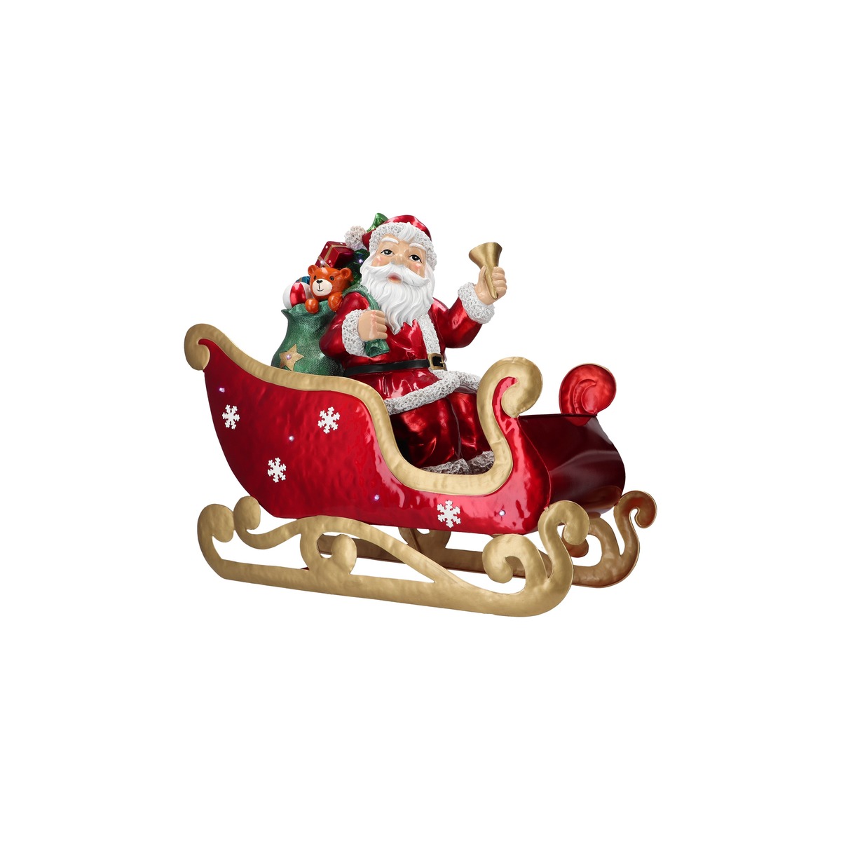 Santa In Sleigh With Gifts Led