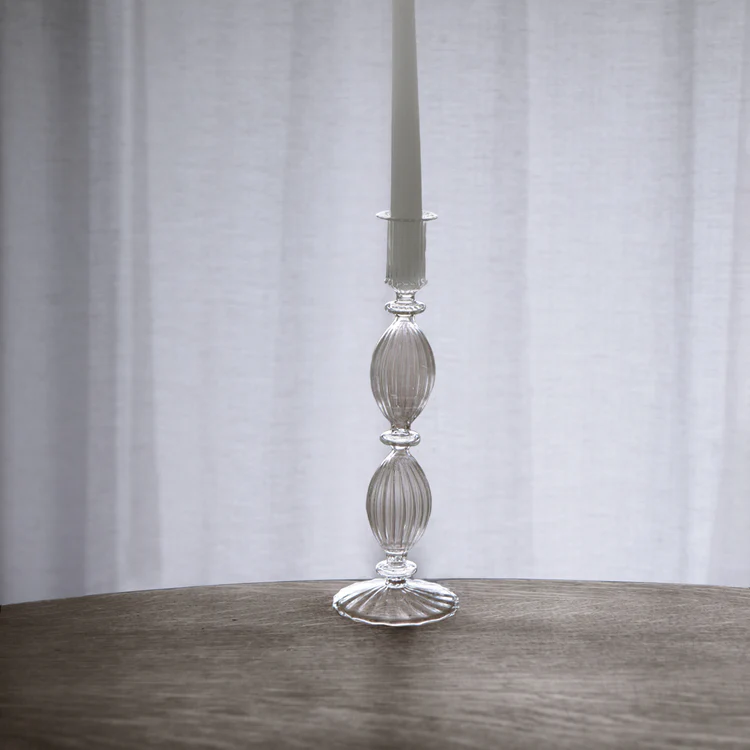 Glass Cambridge Candlestick Set Of 2