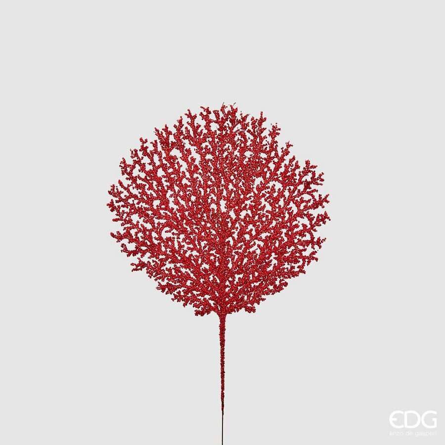 Bell Coral Branch Glittered