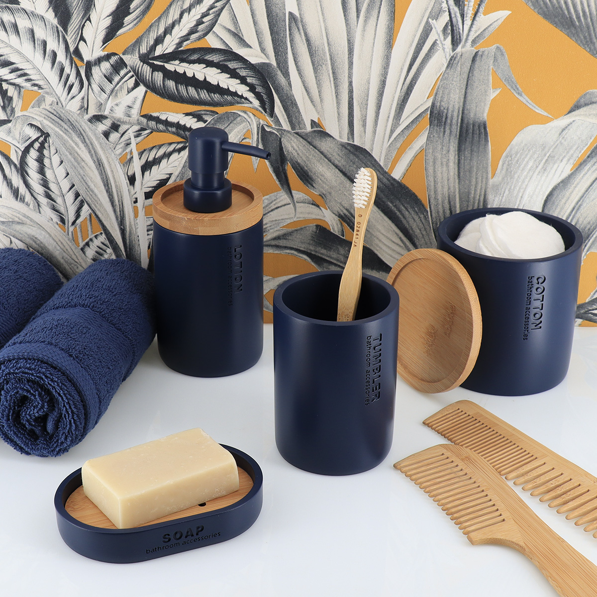Polyresin Soap Dispenser Blue