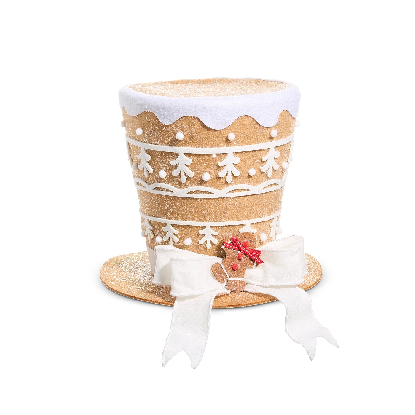 Gingerbread Top Hat 28Cm