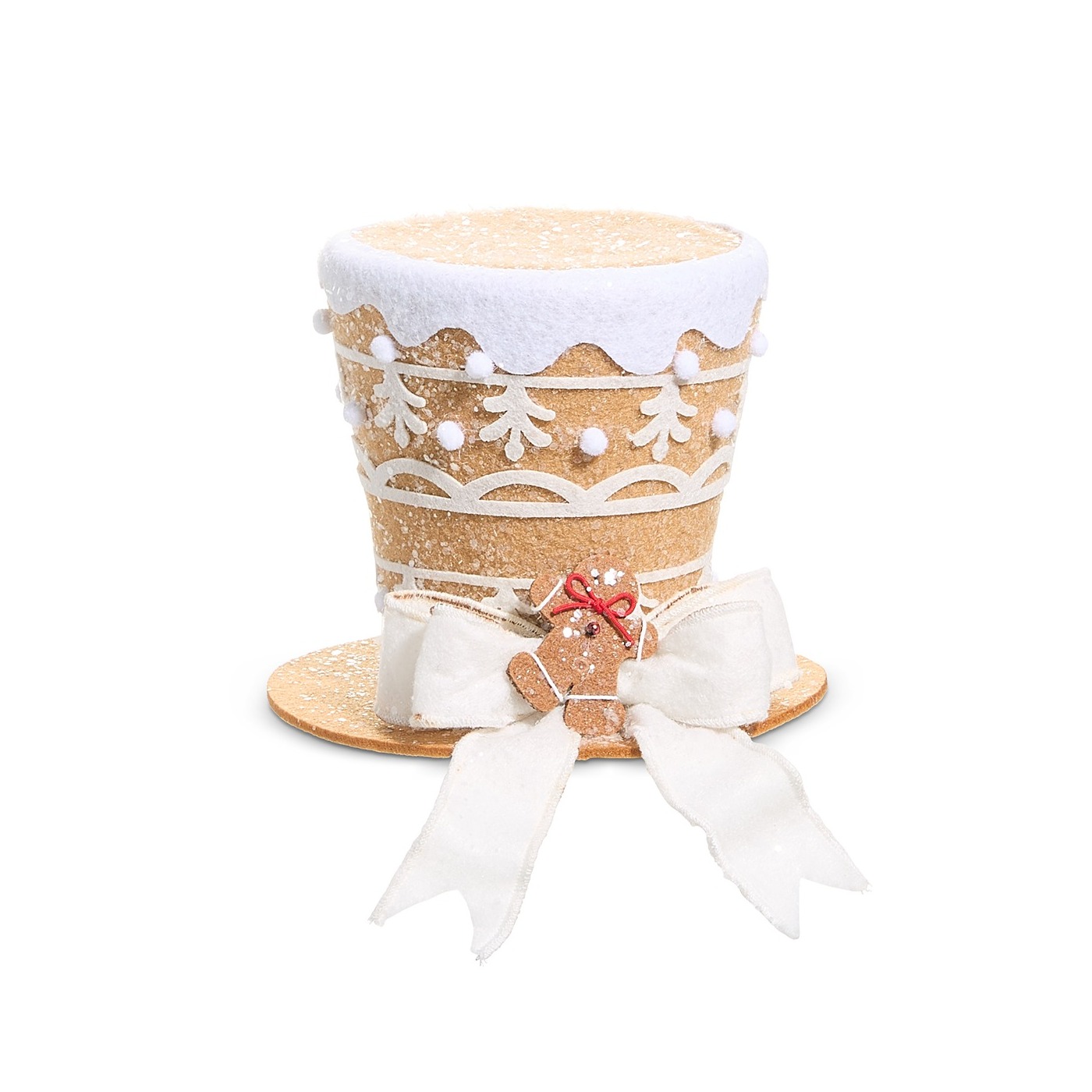 Gingerbread Top Hat 15Cm