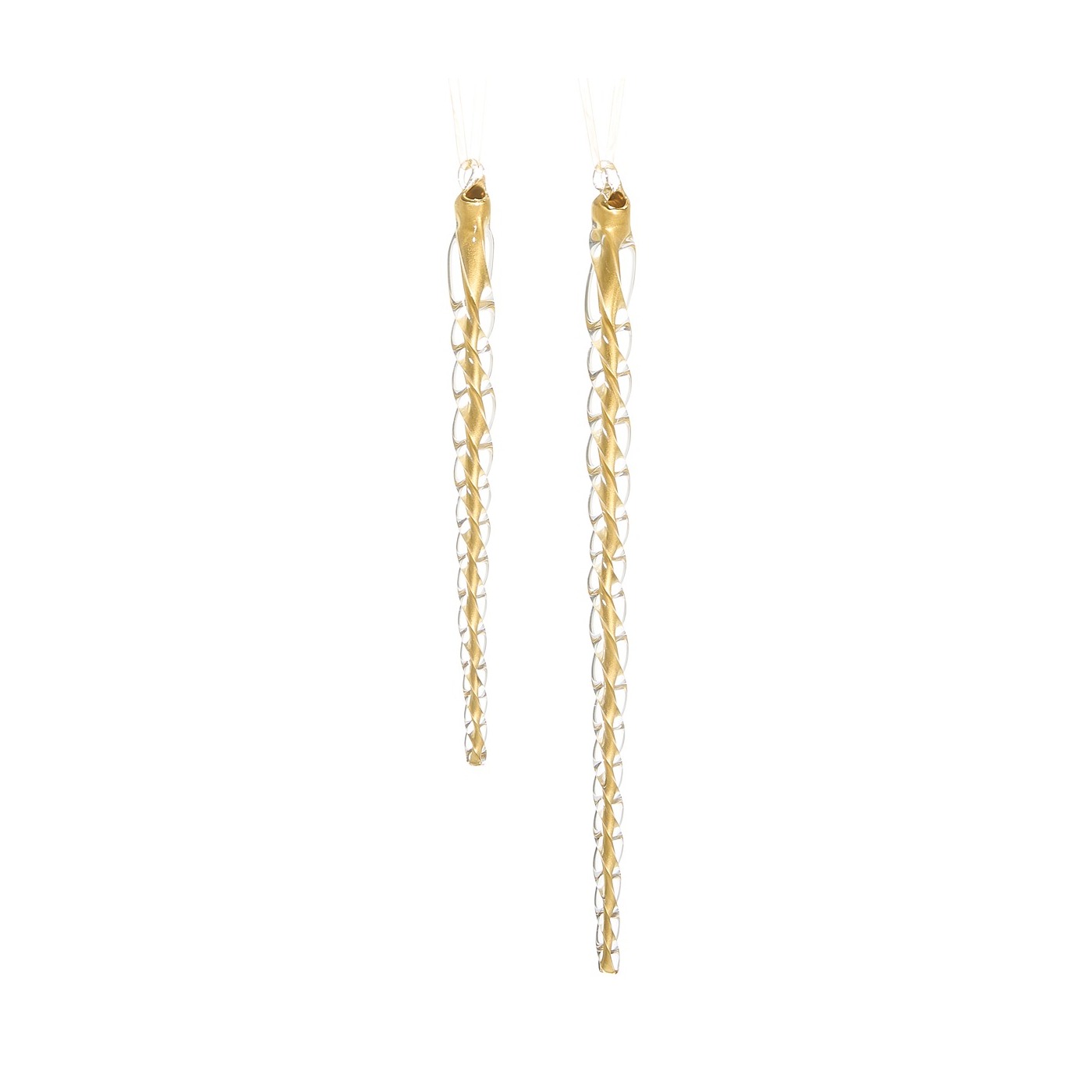 Gold Icicle Ornaments 30Cm