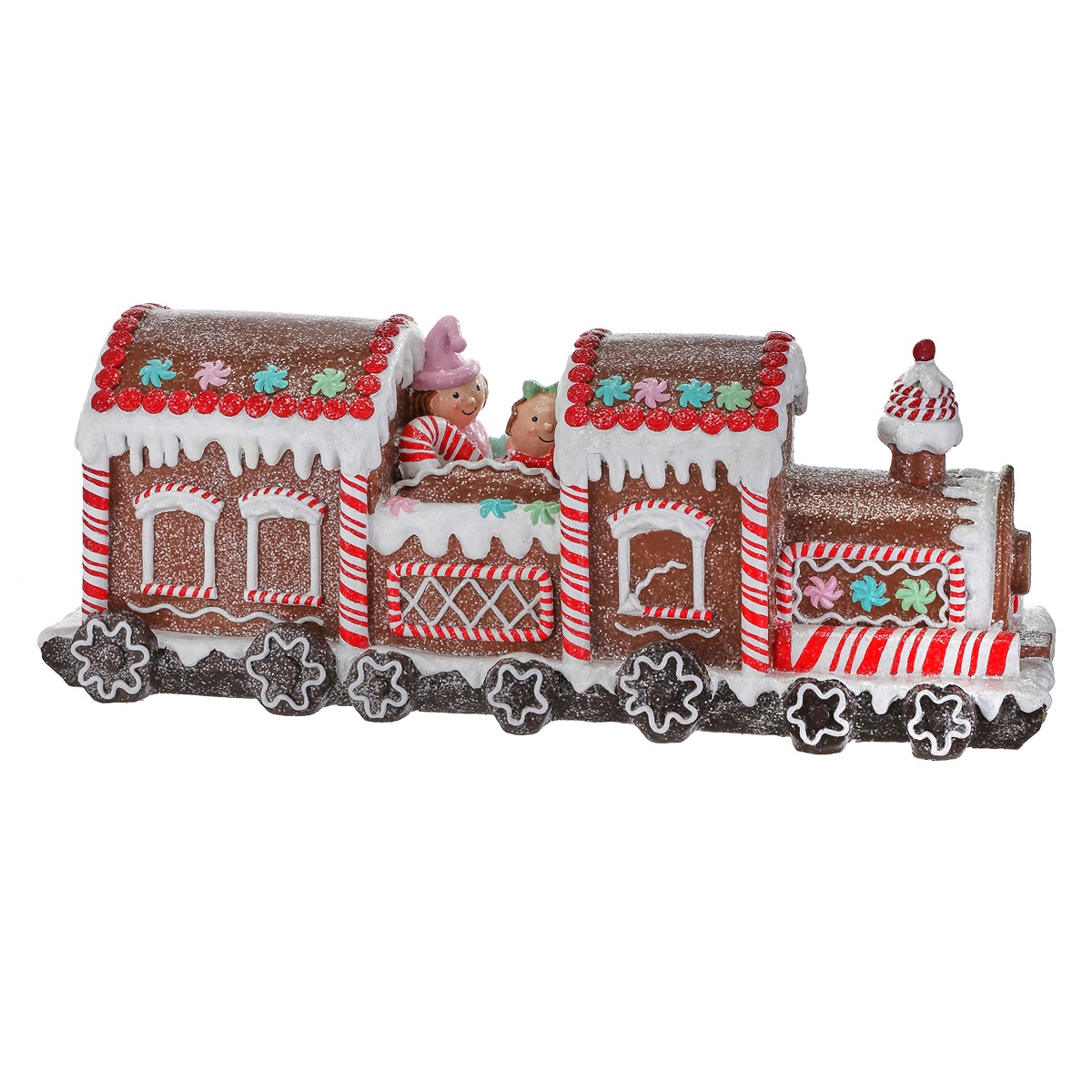 36" Outdoor Candy Gingerbread Train